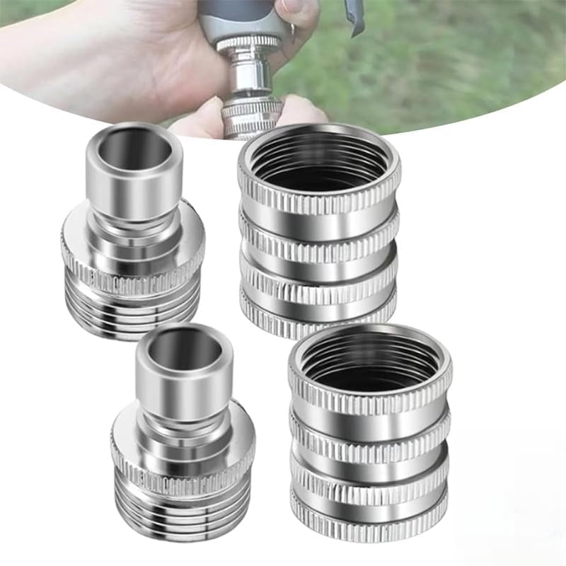 Gradientiscolor Stainless Steel Garden Hose Quick Connect Fittings Set ...