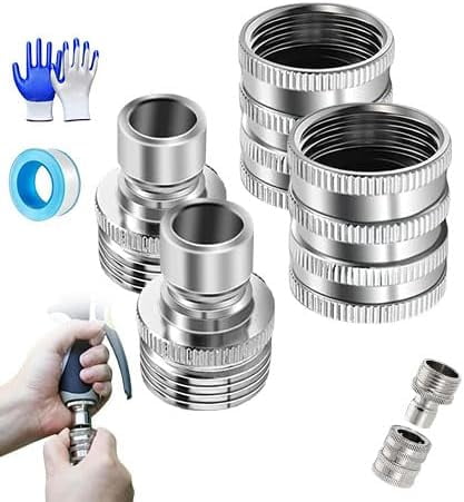 Gradientiscolor Stainless Steel Garden Hose Quick Connect Fittings Set ...