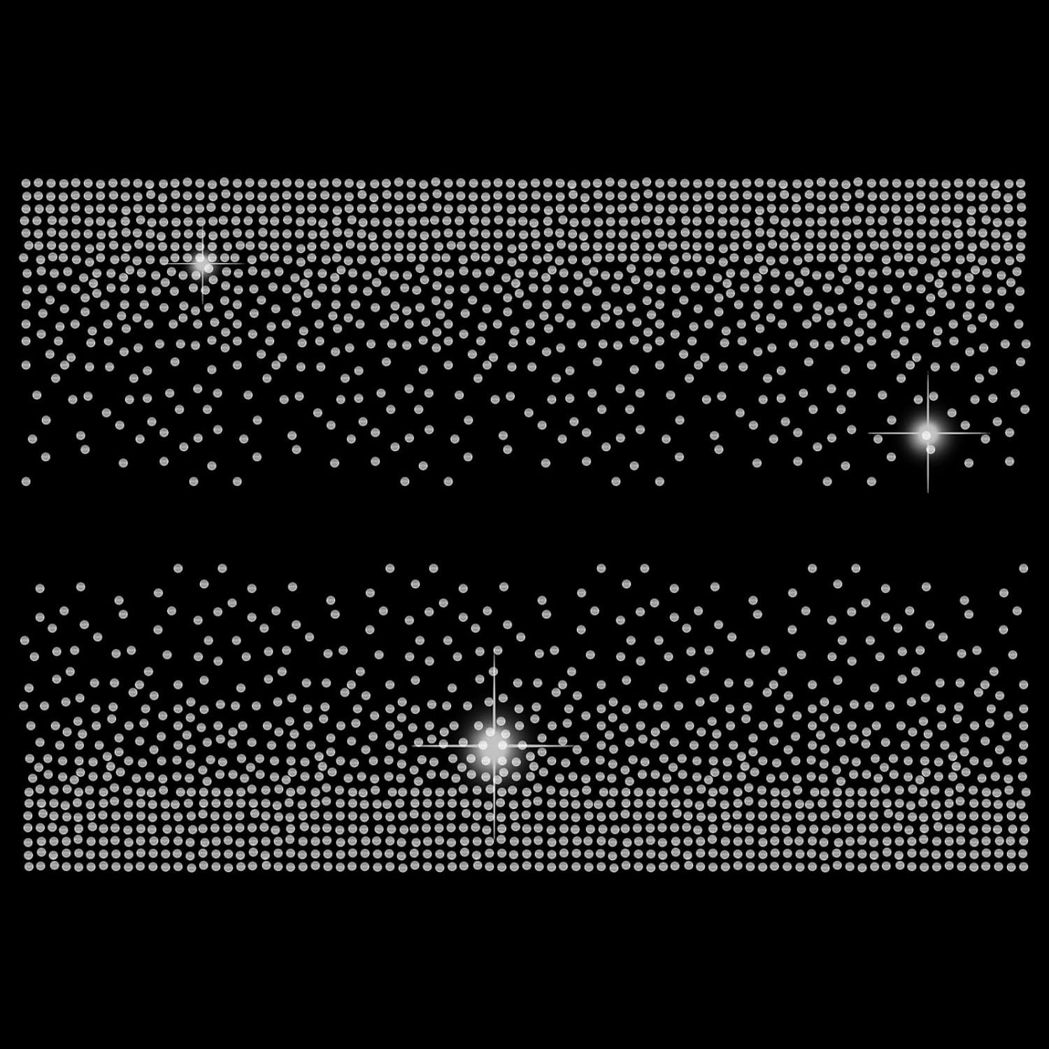 Gradients Iron on Rhinestones Crystal Rhinestone Decals Heat Transfer ...