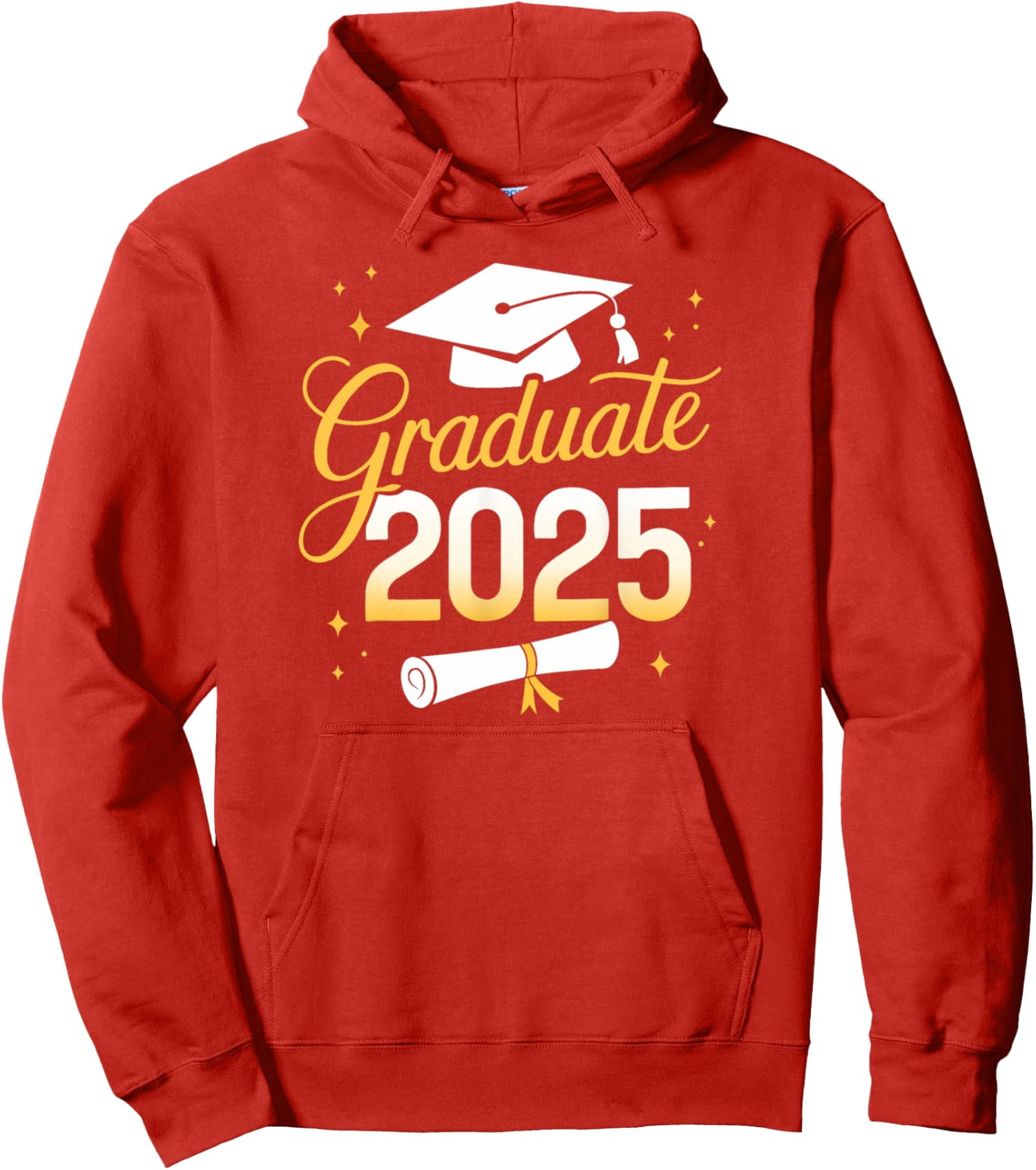Graduate 2025 Vintage - Class of 2025 Graduation Senior Year Gift Unisex Hooded Sweatshirt (Red ...