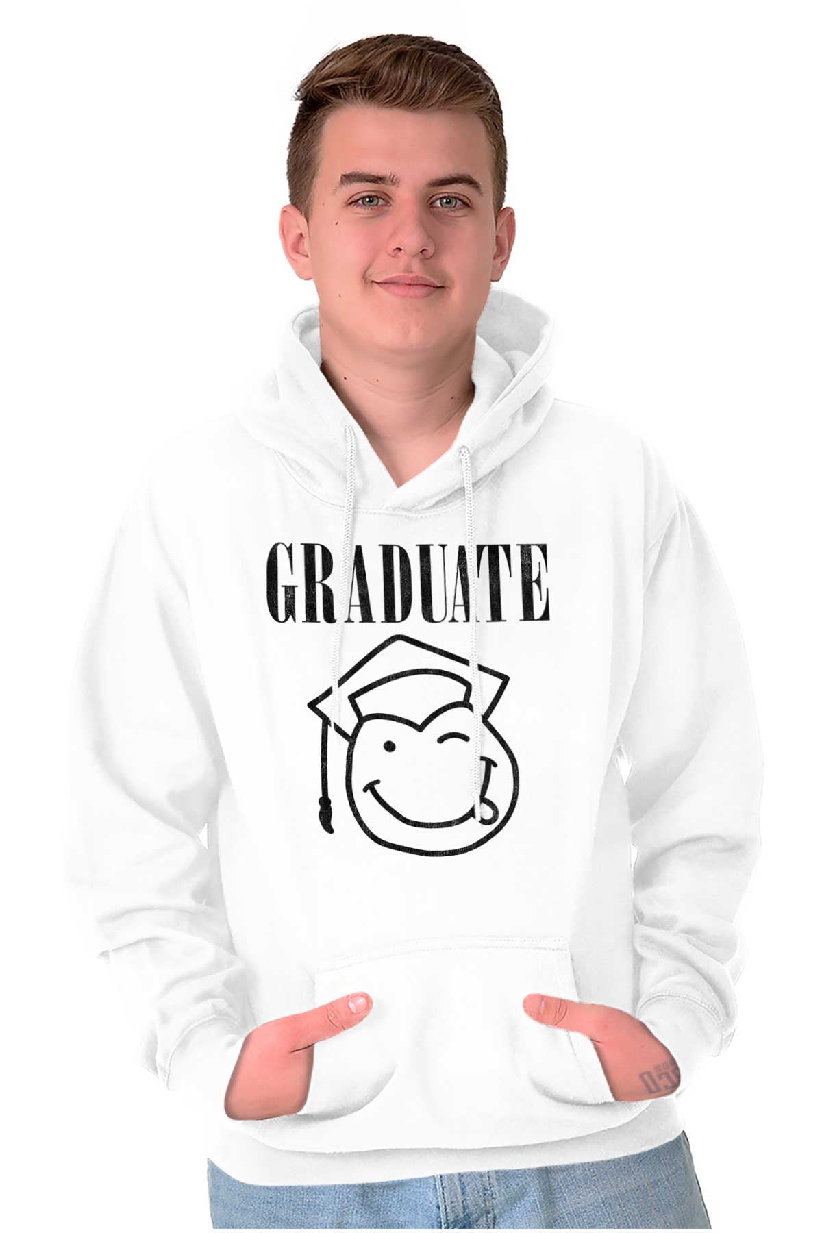 Graduate 90s Throwback Graduation Hoodie Sweatshirt Women Men Brisco ...
