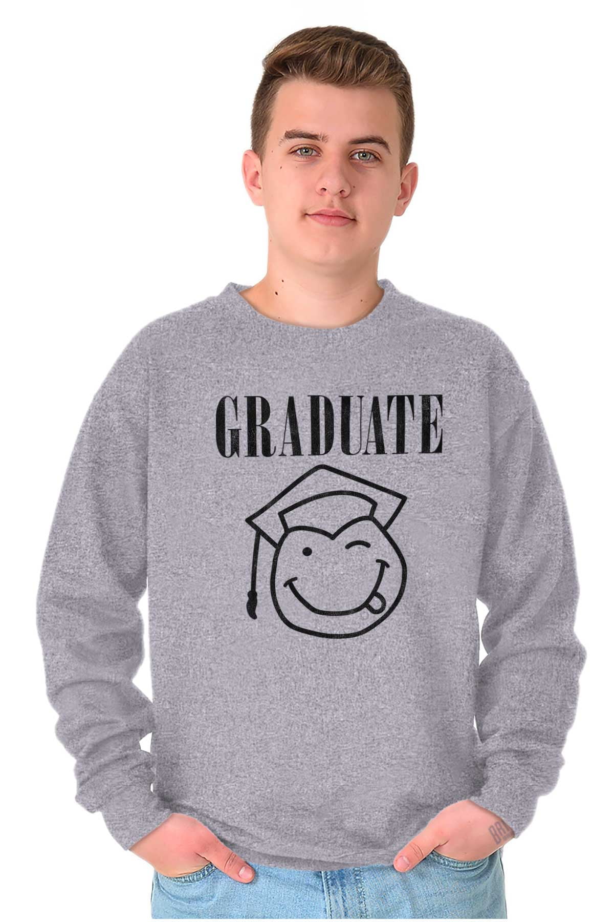 Graduate 90s Throwback Graduation Sweatshirt for Men or Women Brisco ...