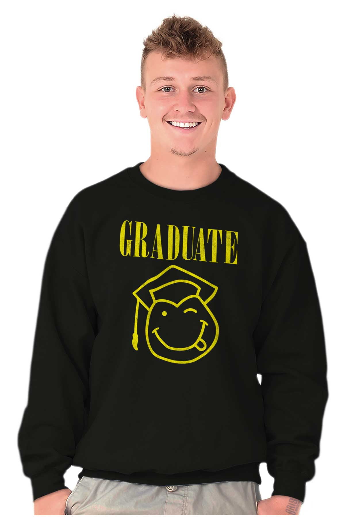 Graduate 90s Throwback Graduation Sweatshirt for Men or Women Brisco ...