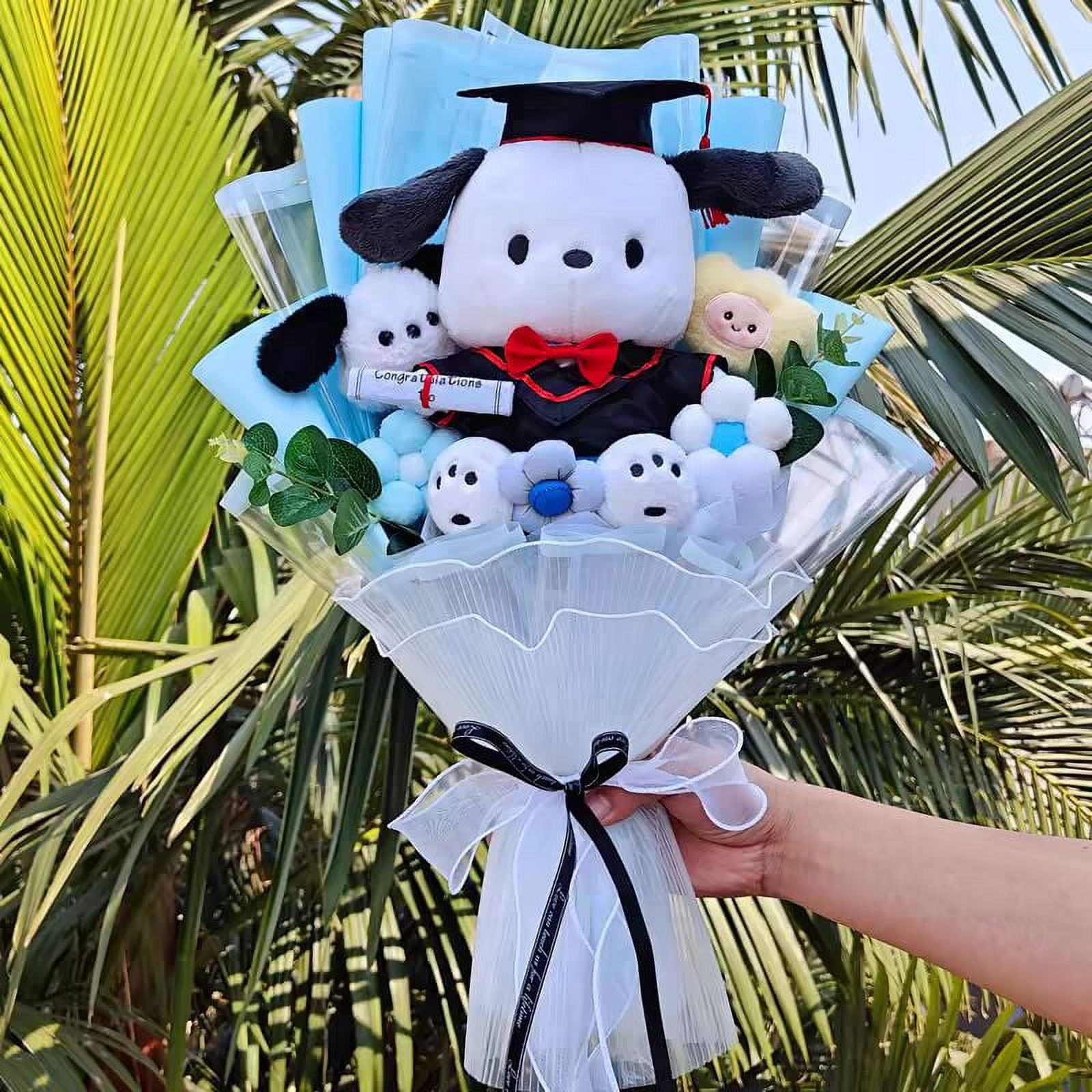 Graduate Cartoon My Melody Kuromi Cinnamoroll Plush Doll Toy Creative ...