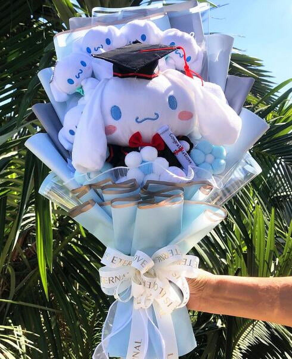 Graduate Cartoon My Melody Kuromi Cinnamoroll Plush Doll Toy Creative ...