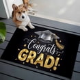 Graduate Season Washable Entry Rug 2x3 Congrats Grad Bachelor's Cap ...