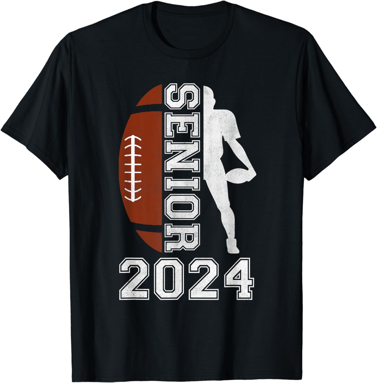 Graduate Senior Class 2024 Graduation American Football T-Shirt ...