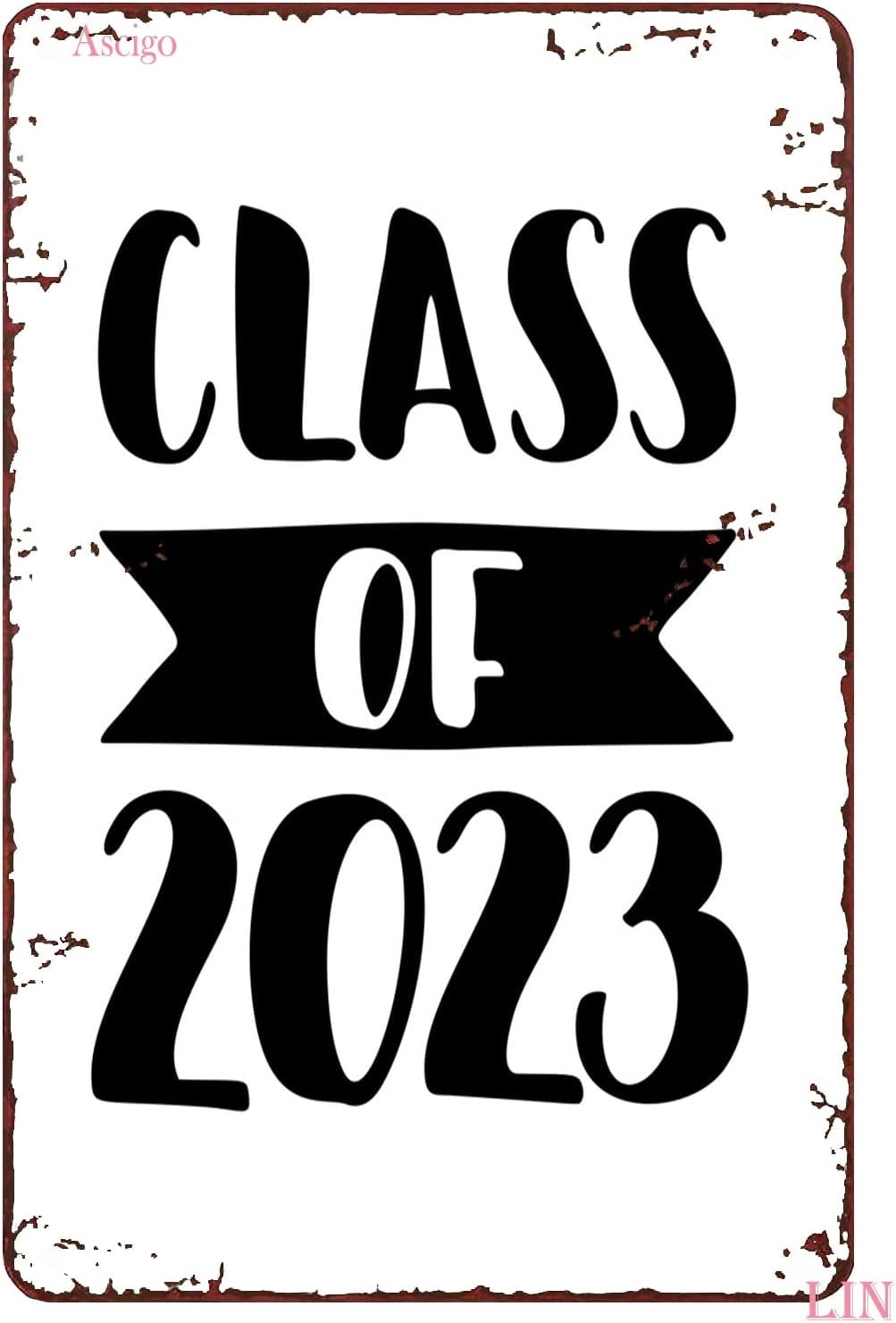 Graduate Signs Class of 2023 Metal Decor for Outside Chic Art Wall ...