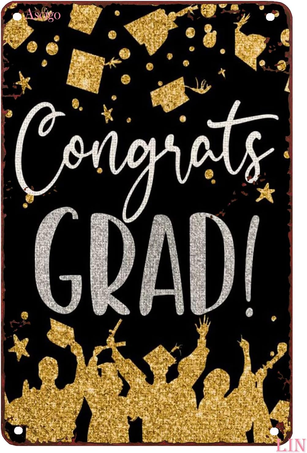 Graduate Table Decor Graduation Sign Congrats Grad Metal Sign Decor ...