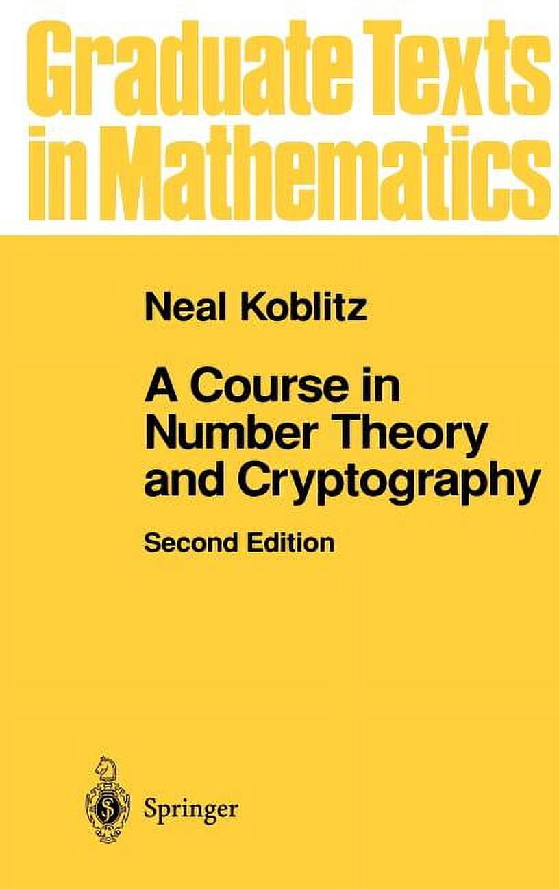 Graduate Texts in Mathematics A Course in Number Theory and ...