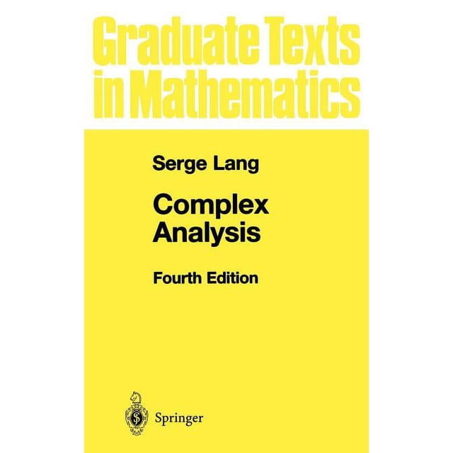 Graduate Texts in Mathematics Complex Analysis, Book 103, (Hardcover ...
