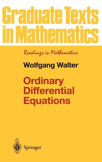 Graduate Texts in Mathematics Ordinary Differential Equations, Book 182 ...
