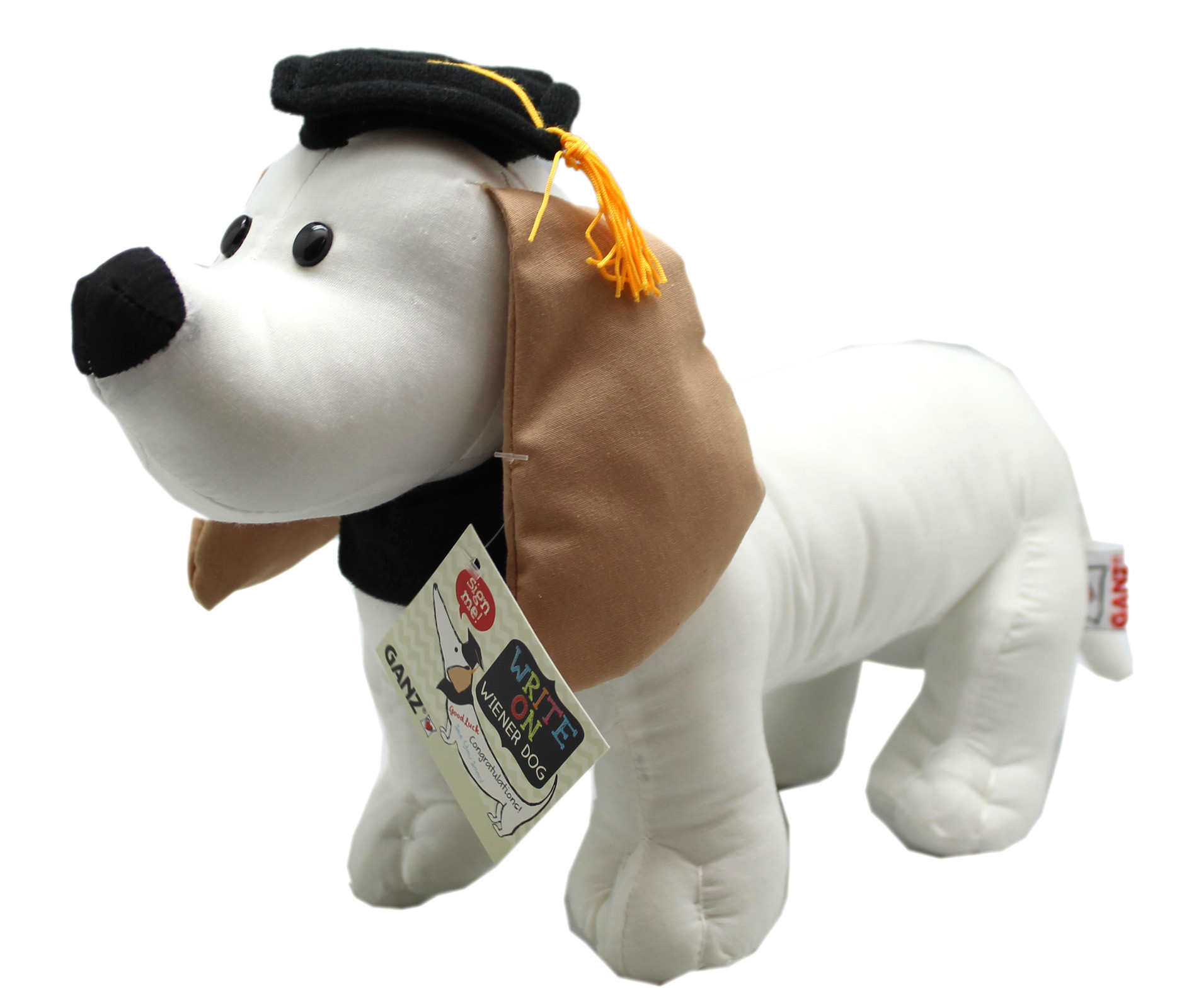 Graduate Write-On Wiener Dog Stuffed Toy - By Ganz (13 In) - Walmart.com