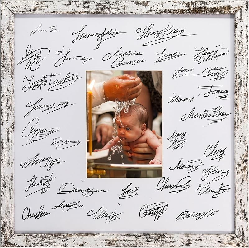 GraduatePro 11x14 Graduation Signature Board Picture Frame with 5x7 Mat ...