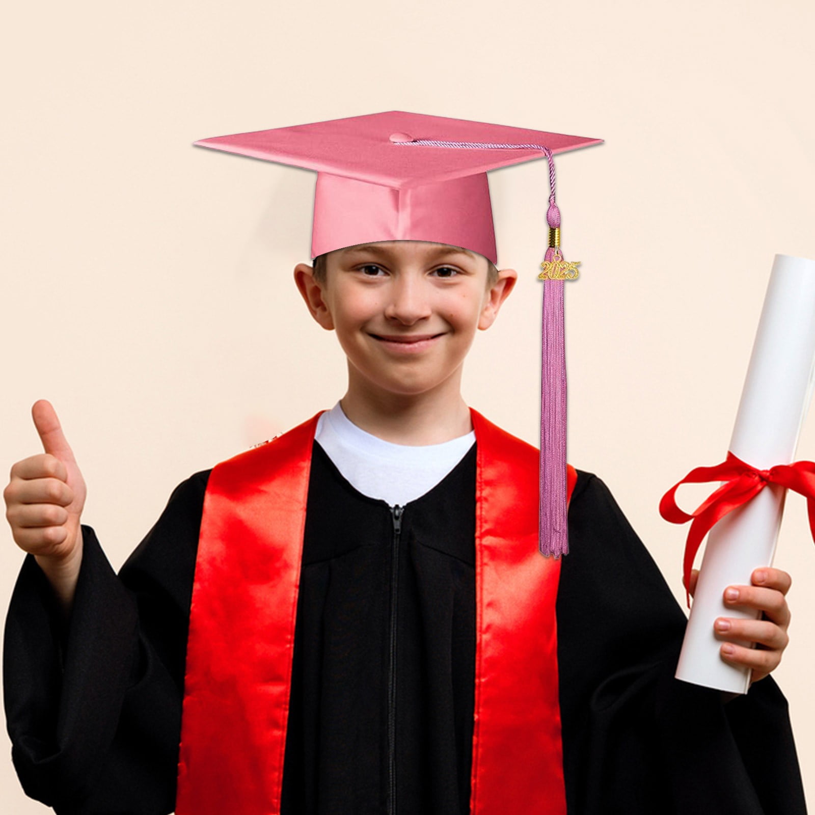 GraduatePro Matte Graduation Cap with 2025 Tassel for Adults High ...