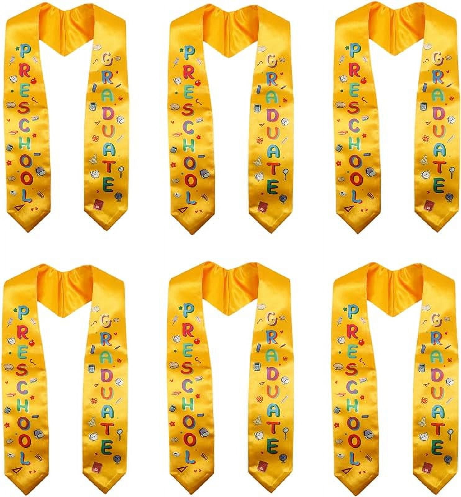 GraduatePro Prechool Graduation Stole Bulk Printed Kids Sash Prek ...
