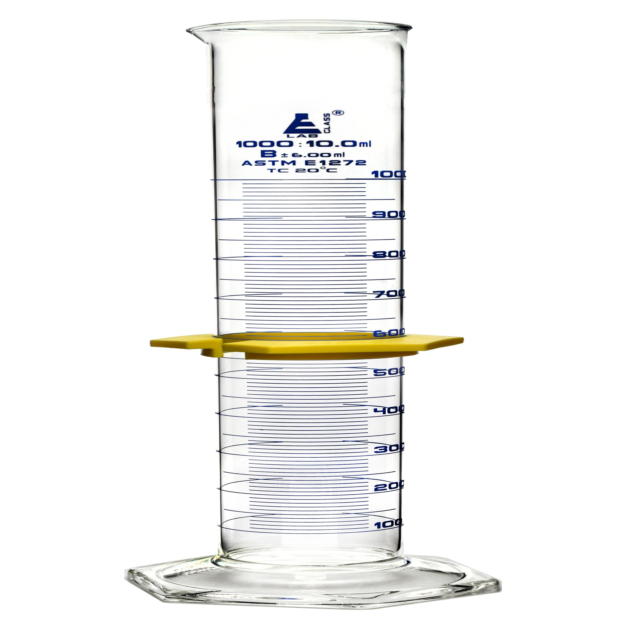 Graduated Cylinder, 1000mL - ASTM, Class B Tolerance ±6.00mL ...