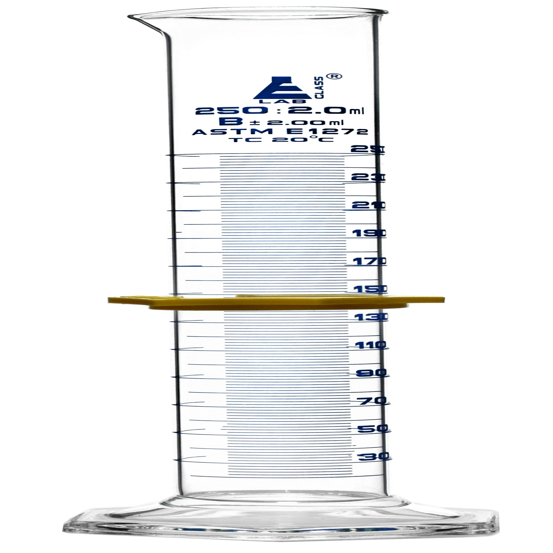 Graduated Cylinder, 250mL - ASTM, Class B Tolerance ±2.00mL ...