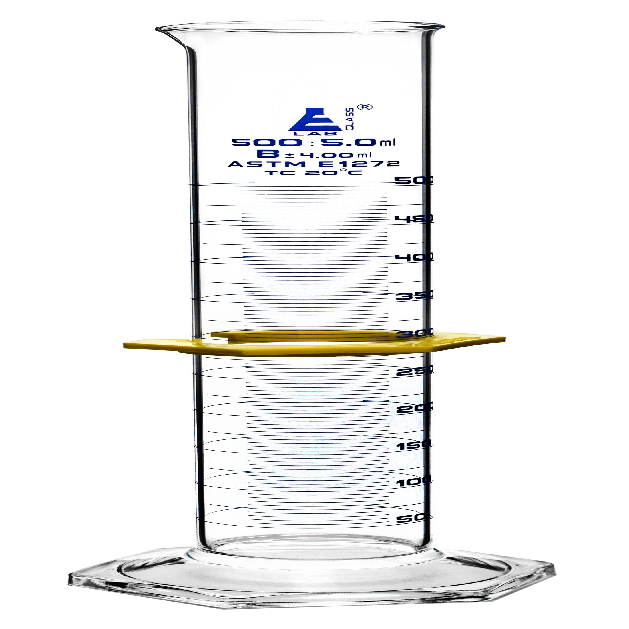 Graduated Cylinder, 500mL - ASTM, Class B Tolerance Â±4.00mL ...