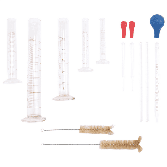Graduated Cylinder Set,Borosilicate Glass Measuring Cylinders in with ...