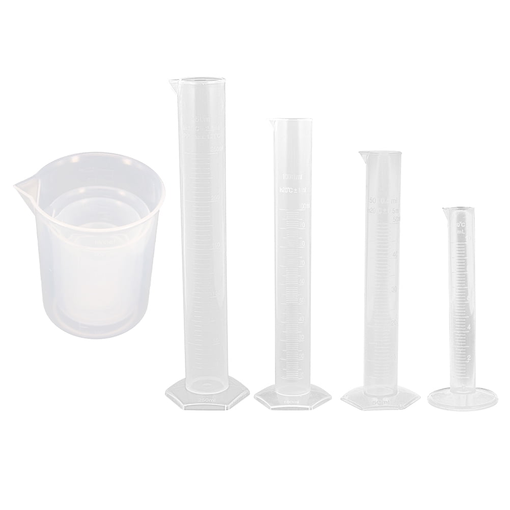 Graduated Cylinder and Beaker Set with Glass Oil Measuring Cup ...