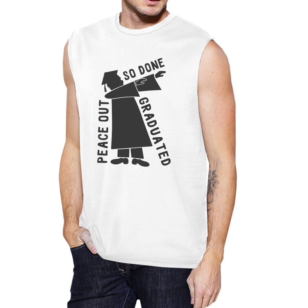 Graduated Dab Dance Mens White Muscle Top - Walmart.com