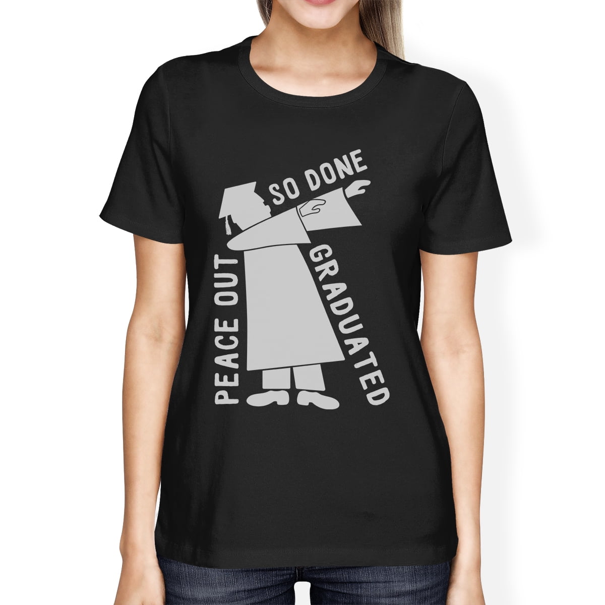 Graduated Dab Dance Womens Black Cute High School Graduation Shirt ...
