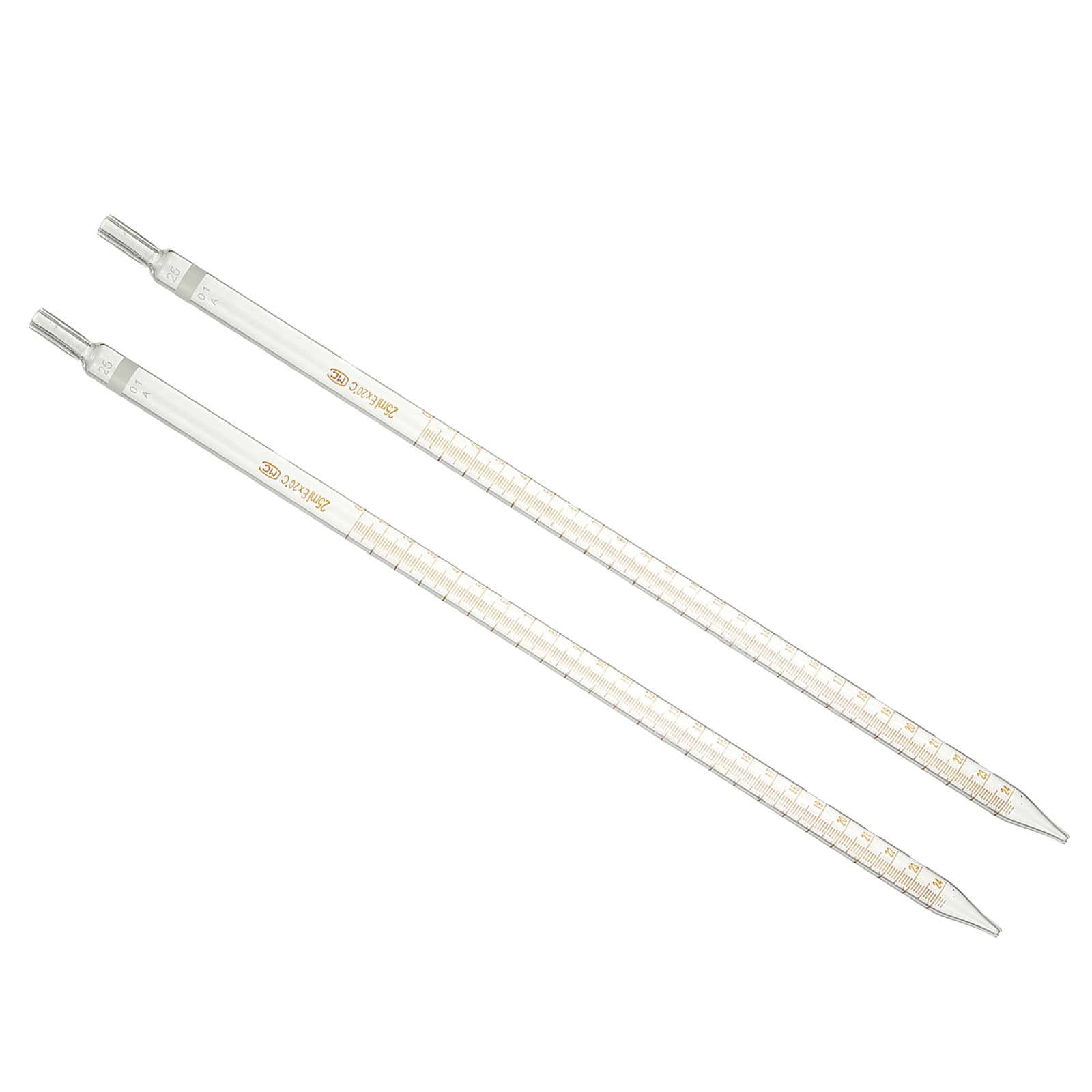 Graduated Dropper Pipettes 2 Pcs 25ml Reusable Borosilicate Glass ...