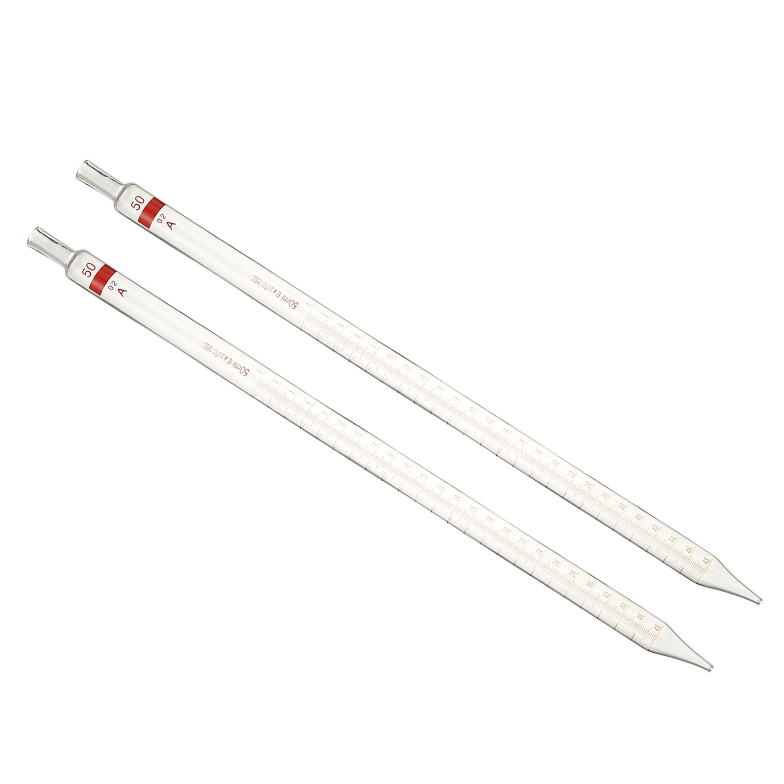Graduated Dropper Pipettes 2 Pcs 50ml Reusable Borosilicate Glass ...