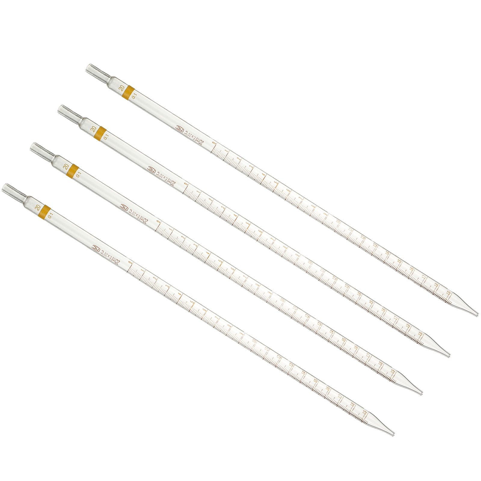 Graduated Dropper Pipettes 4 Pcs 20ml Reusable Borosilicate Glass ...