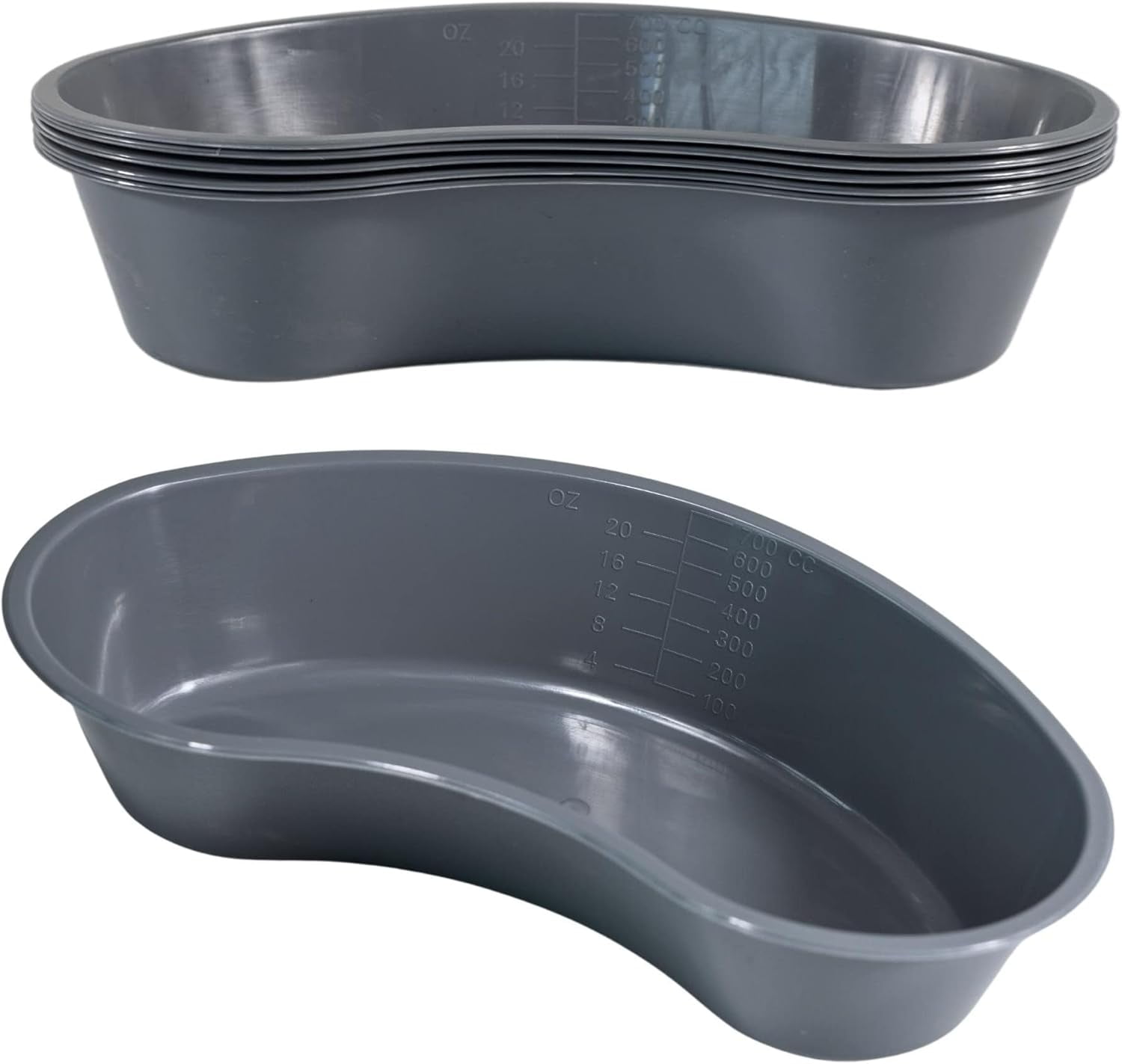 Graduated Emesis Basins 700ML [Pack of 5] Graduated Kidney Shaped Bowl ...