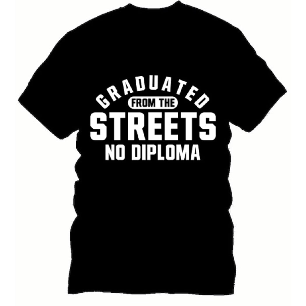 Graduated From The Streets T shirt New Retro 90s Hood Classic Gangster ...