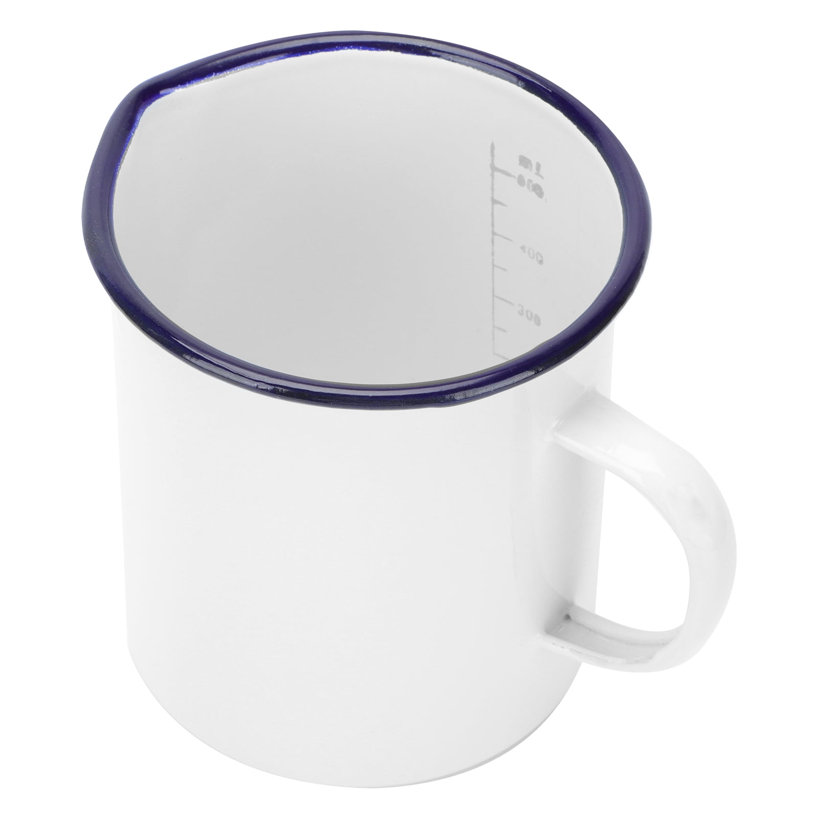 Graduated Measuring Cup Drinking Retro Enamel Coffee Mugs Espresso ...