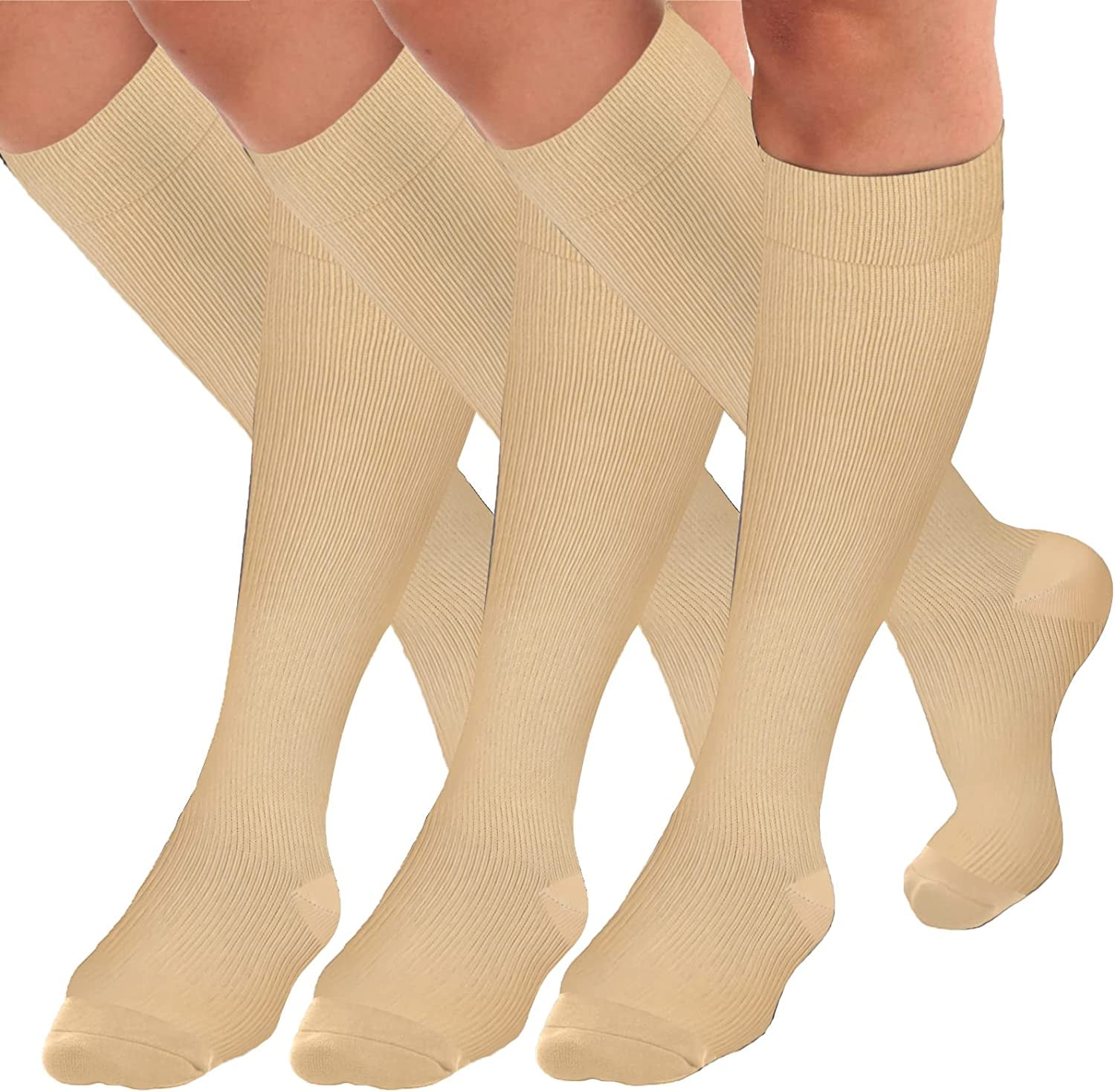 Graduated Medical Compression Socks for Women&Men 20-30mmhg Knee High ...