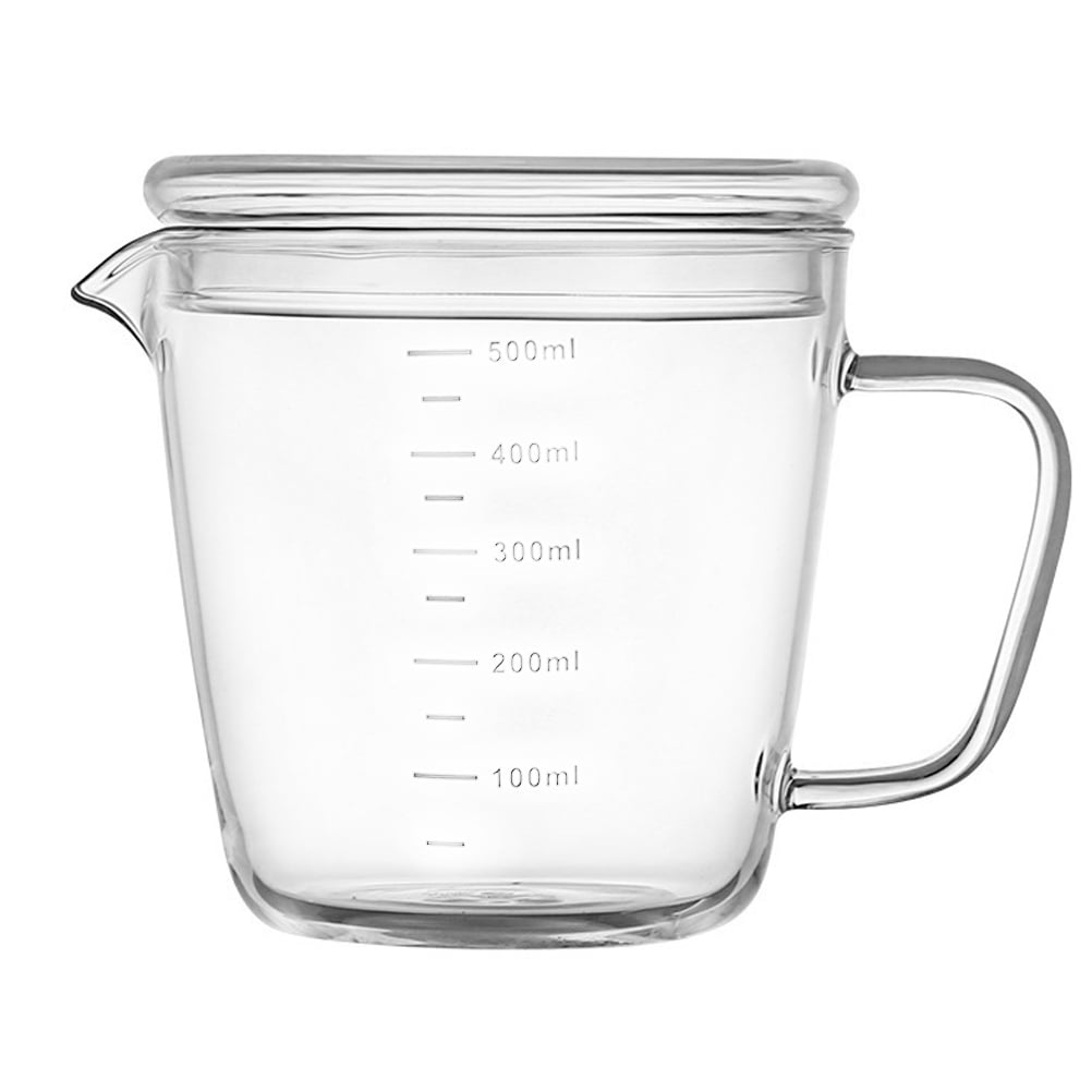 Graduated Milk Cup Coffee Mugs Glass Containers for Liquids Milk ...