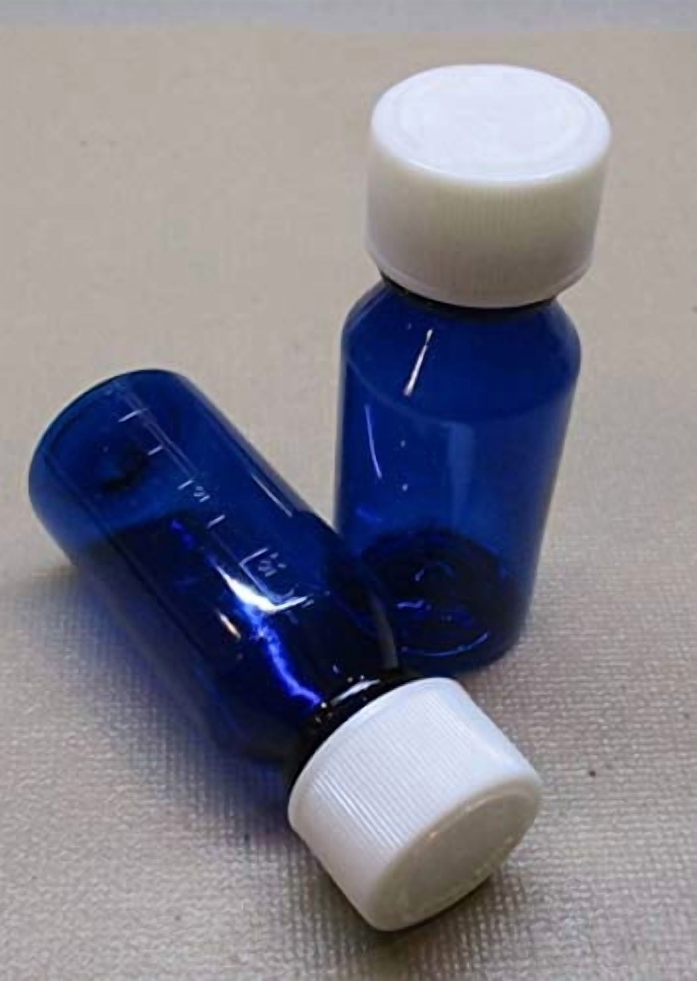 Graduated Oval Hard Side Round 1 Ounce Plastic Cobalt Blue-Case of 200 ...