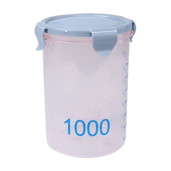 Graduated Round Storage Jars with Sealing Lid – Multi-Purpose Kitchen ...