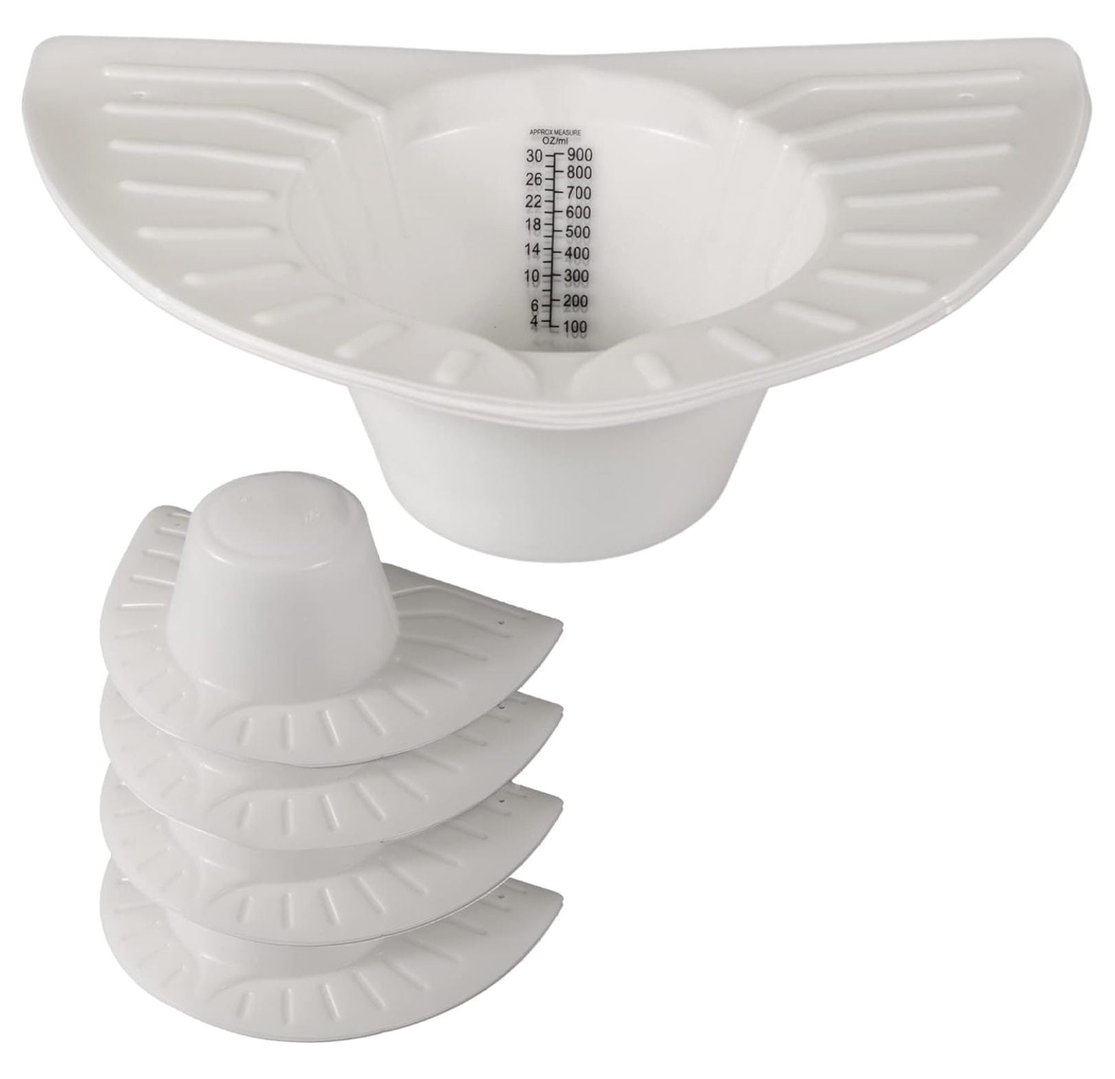 Graduated Specimen Collector Pans [Pack of 5] Toilet Nursing Hat for ...