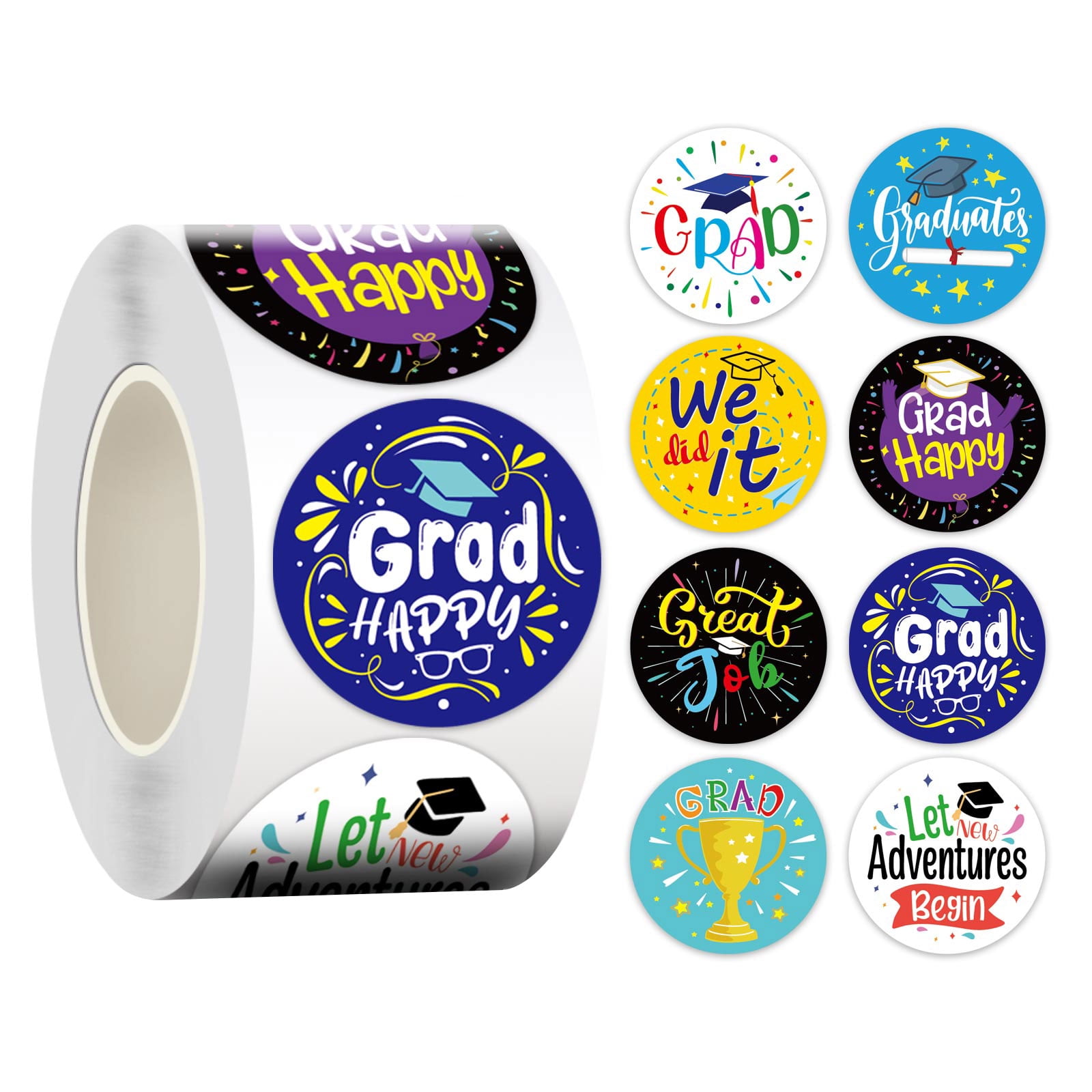 Graduated Sticker 500pcs /roll Gift Box Bag Envelope Sealing Packaging ...