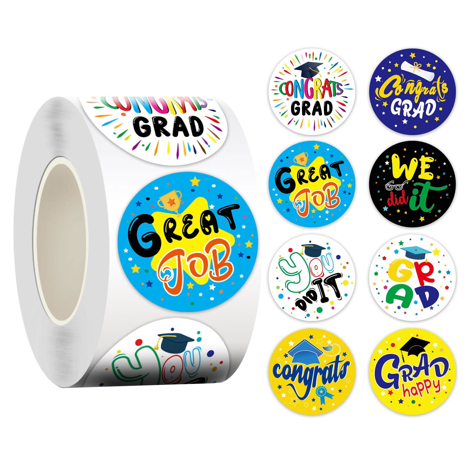 Graduated Sticker 500pcs /roll Gift Box Bag Envelope Sealing Packaging ...