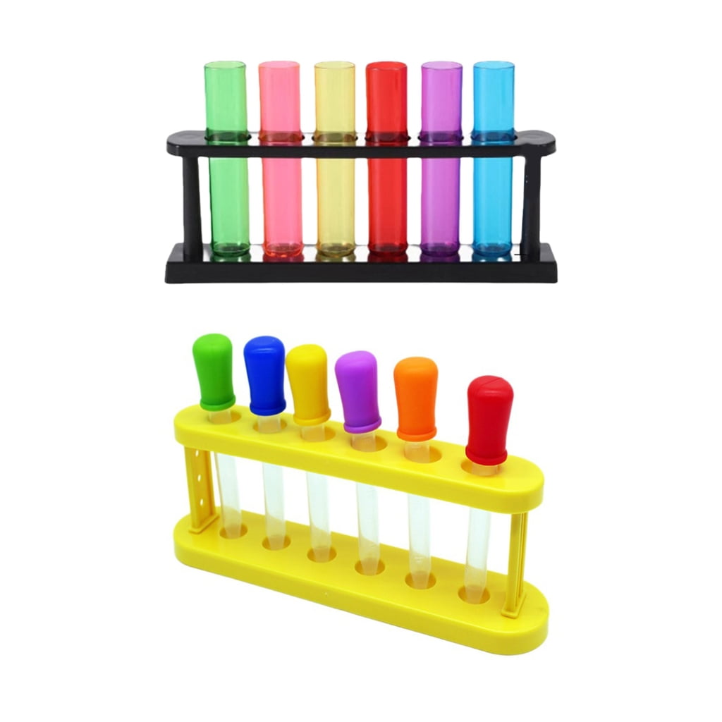 Graduated Test Tubes Dropper Pipettes Set Shatterproof Clear ABS Test ...