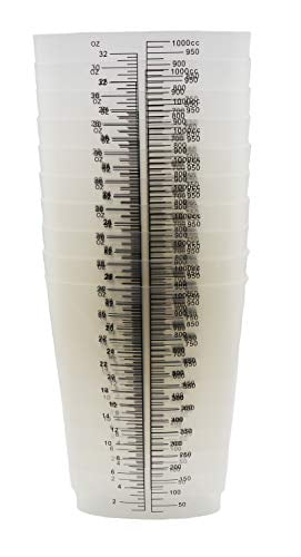 Graduated Triangular Polypropylene Laboratory Container 32 ounce/1000 ...