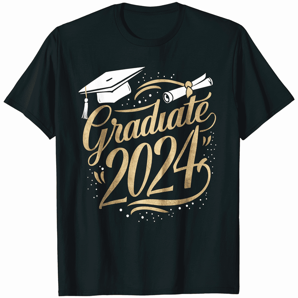 Graduation 2024 Graduate T-Shirt - Walmart.com