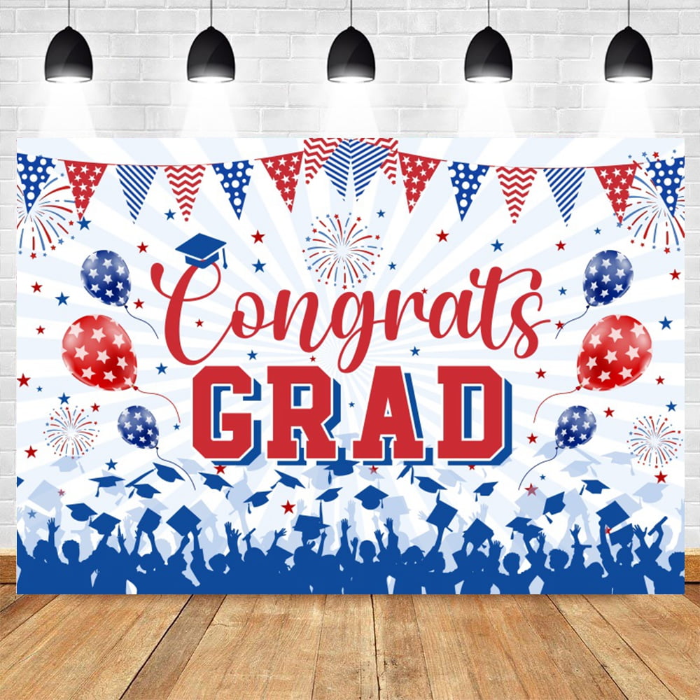Graduation 2024 Photography Background Class of Congrats Grad Backdrop ...
