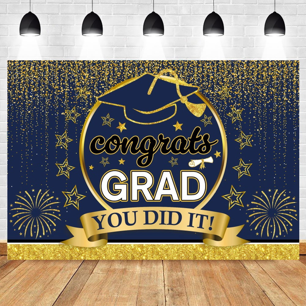 Graduation 2024 Photography Background Class of Congrats Grad Backdrop ...