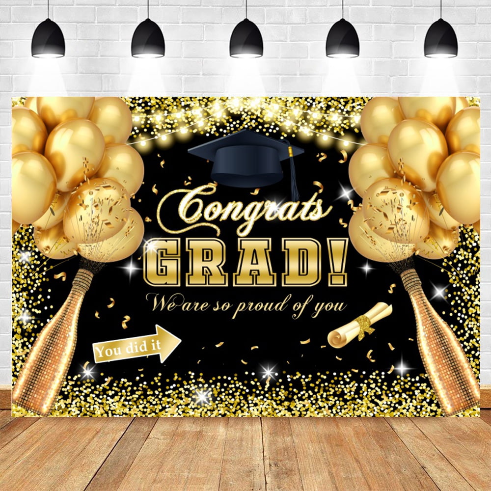 Graduation 2024 Photography Background Class of Congrats Grad Backdrop ...