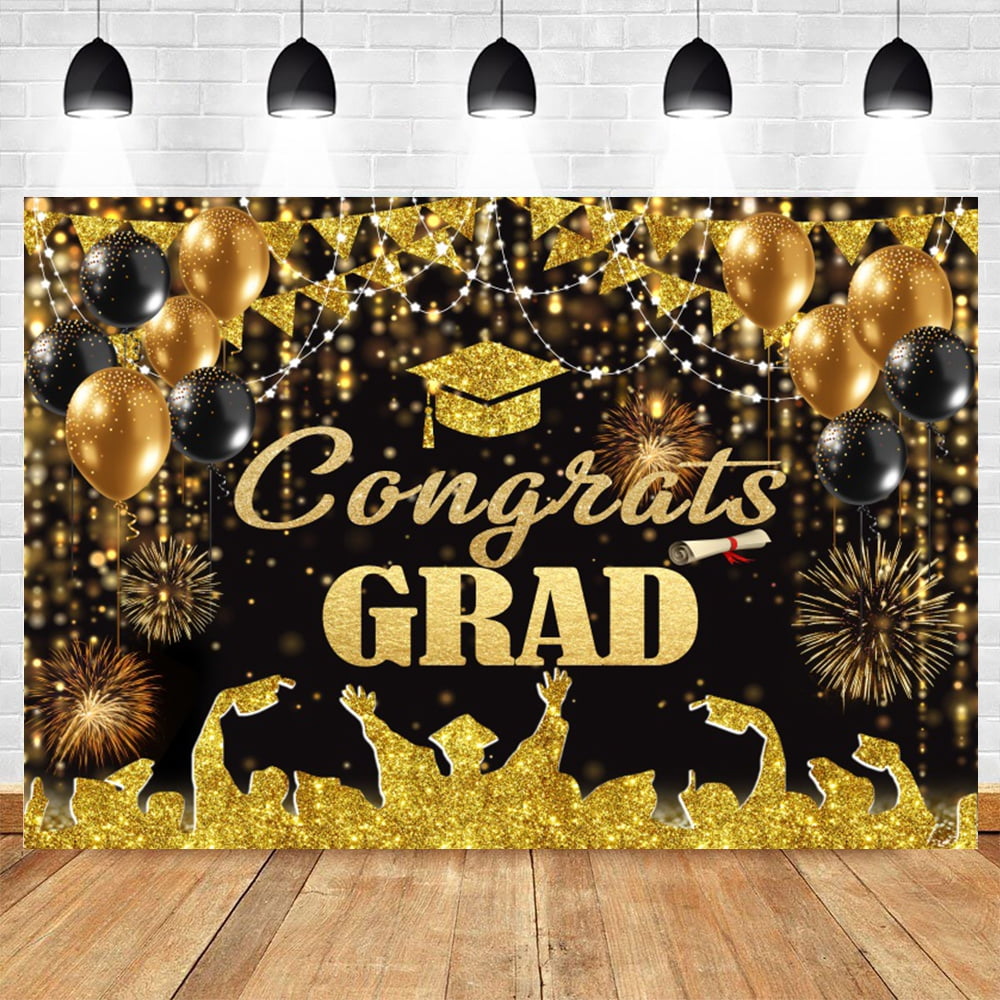 Graduation 2024 Photography Background Class of Congrats Grad Backdrop ...