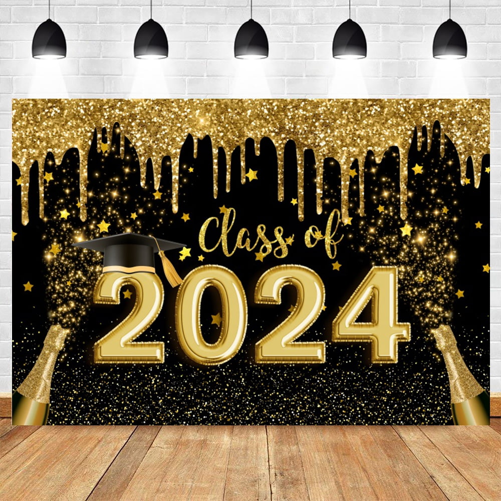 Graduation 2024 Photography Background Class of Congrats Grad Backdrop ...