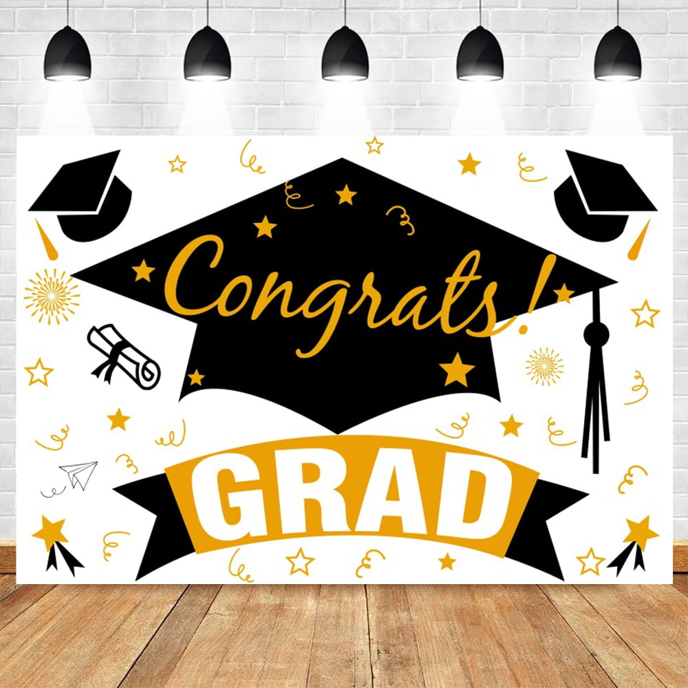 Graduation 2024 Photography Background Class of Congrats Grad Backdrop ...