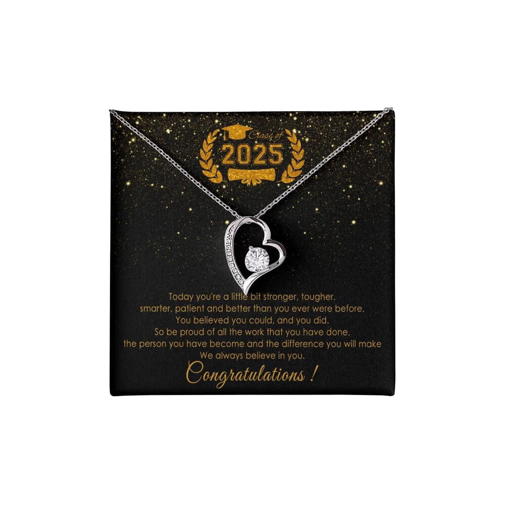 Graduation Her 2025 College,Heart Necklace, Inspirational Graduation ...